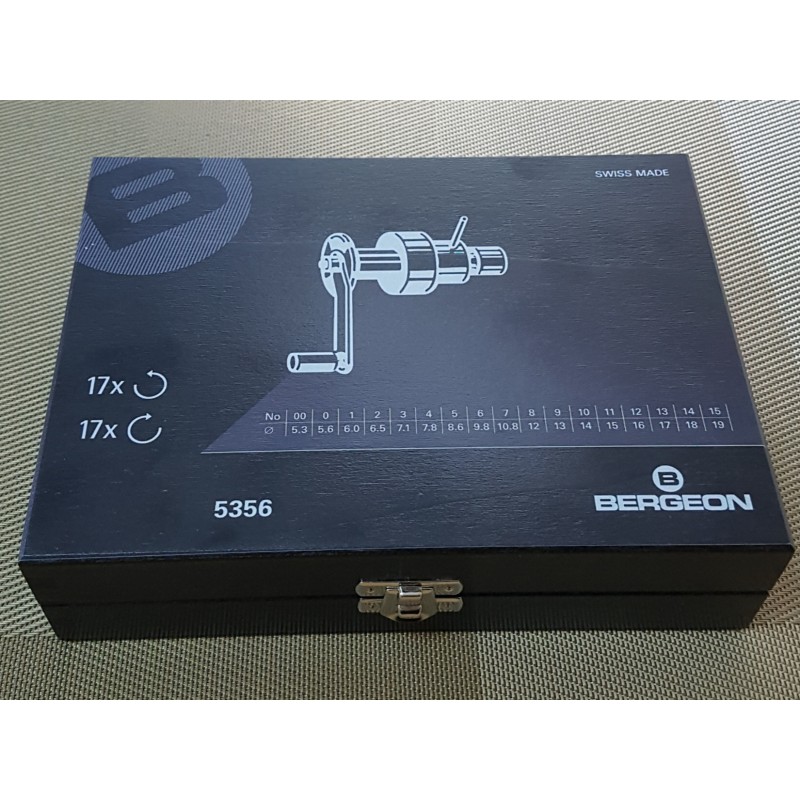 Bergeon Professional Watchmakers Set of 34 Mainspring Winders Ref. 5356